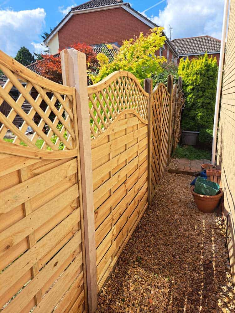 Panel replaced & new concrete post in Pontypool - D.R Landscaping ...