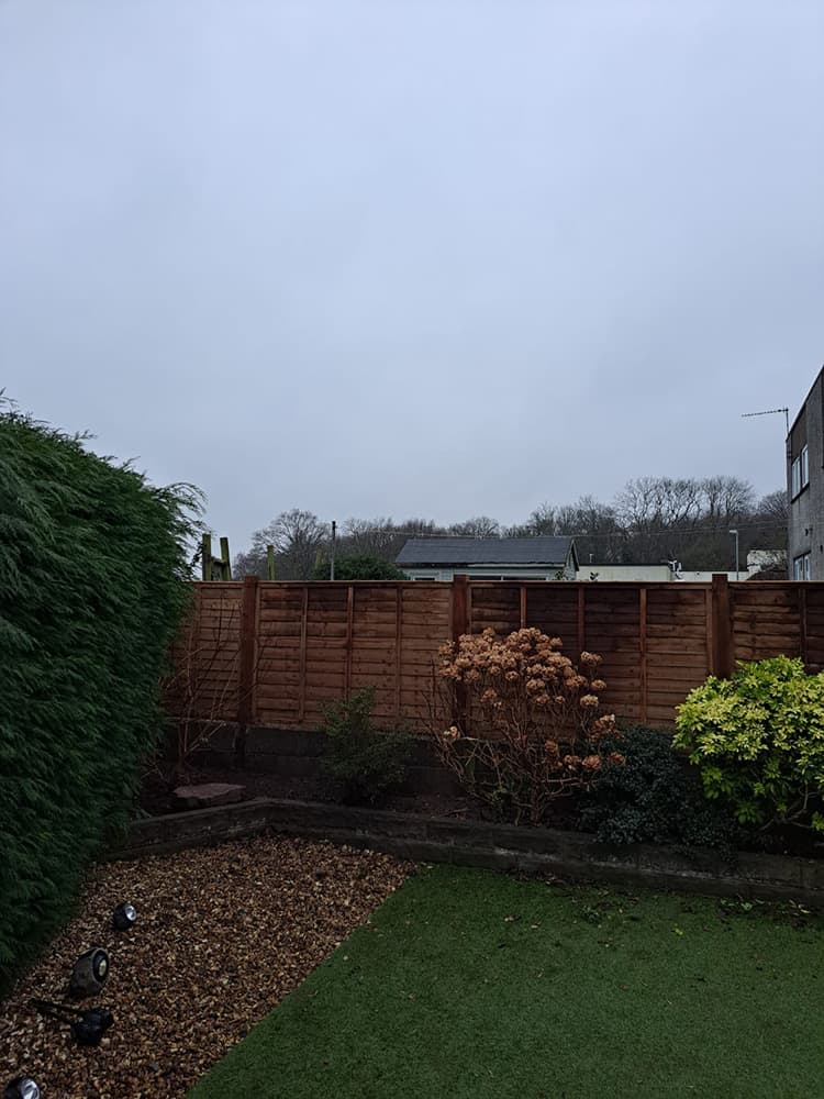 New 6x4 fence panel fencing put up today in cwmbran taken down old ...
